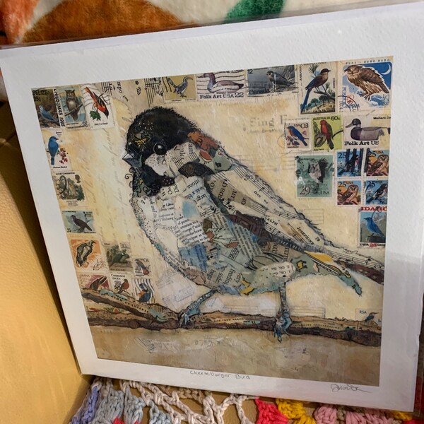 Watercolor Mixed Media Rabbit Print - Etsy