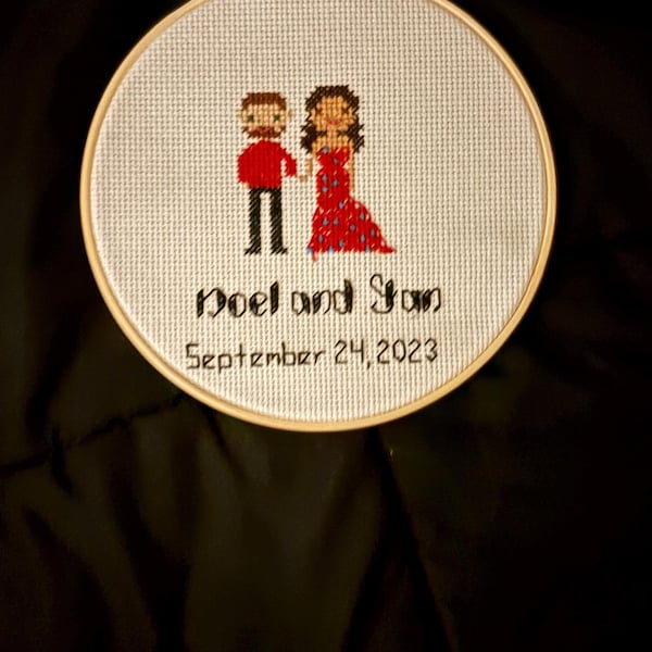 Custom Cross Stitch Kit With Personalized Family Portrait Pattern ...