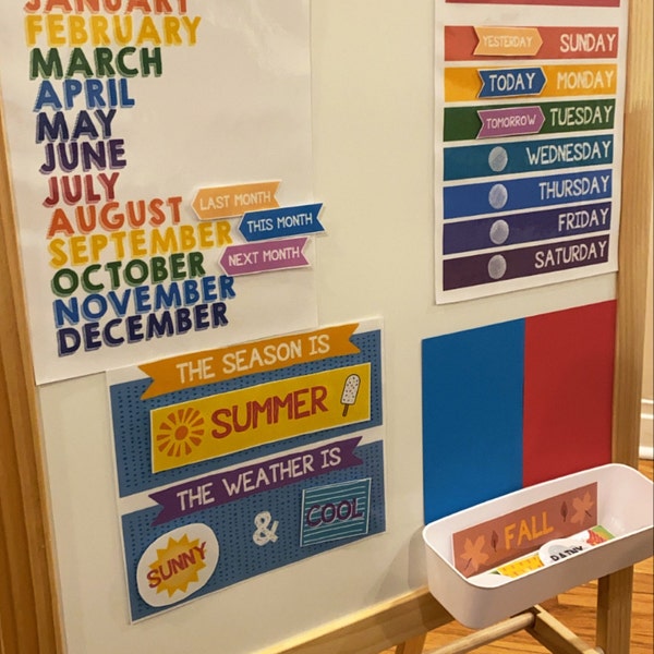 Early Learning Printable Seasons and Weather Activity, Circle Time ...