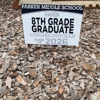 8th Grade Graduation Yard Sign Wire Stake Incl., Senior 2024, DIY File ...
