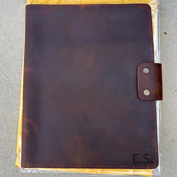 Personalized Leather Padfolio Organizer, Notebook Journal, Portfolio ...