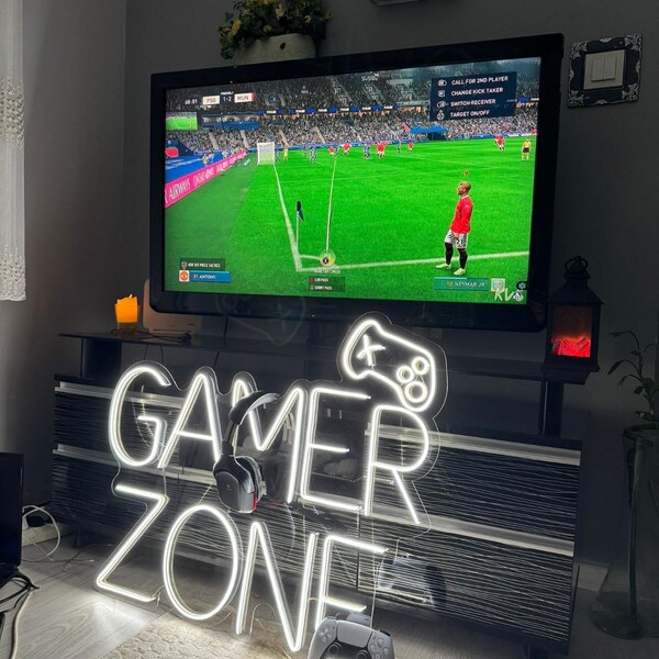 Custom Gamer Neon Sign Custom Gamer Username Neon Light Sign Neon ...