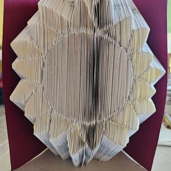 Sunflower Folded Book Art Pattern - Etsy
