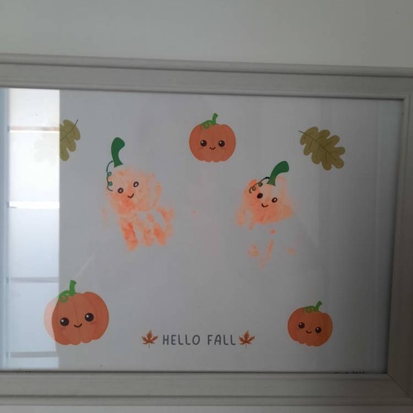 Fall Handprints, Fall Handprint Craft, Printable Handprint, Baby ...