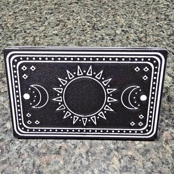 Black and Gold Celestial Birth Control Case, Custom Pill Pack Holder ...