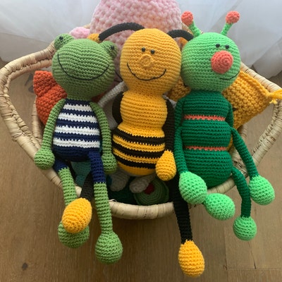 Easy Pattern Crochet Frog With Long Legs Frog Amigurumi PDF Crochet Toy ...