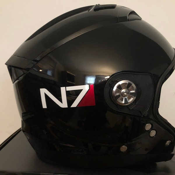 Mass Effect N7 Vinyl Decal | With Metallic Red | Gaming Logo | Gifts ...