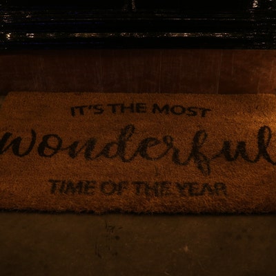 It's the Most Wonderful Time of the Year Christmas Doormat Holiday ...