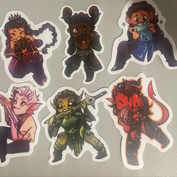 Arcane League of Legends Inspired Chibi Stickers [arcane Lol Ft. Jinx, Vi, Caitlyn, Victor ...