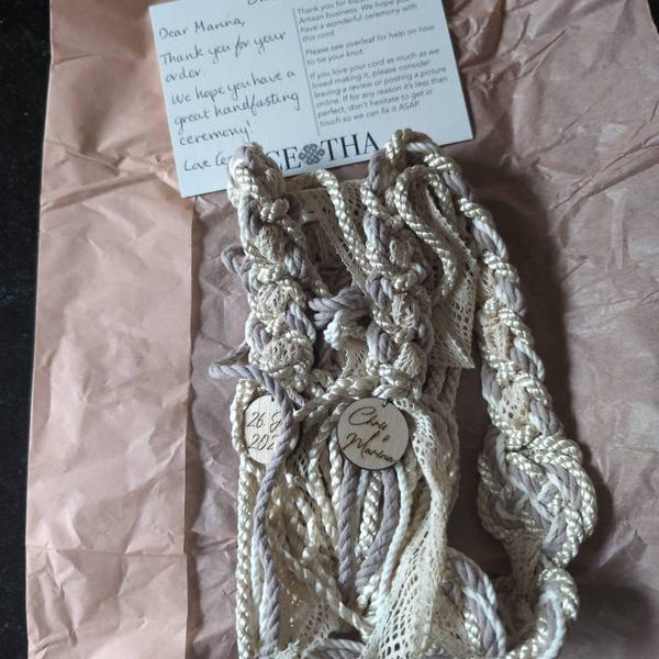 Handfasting Cord - Celtic 'nine Knots' Design - Serch Bythol - Custom ...