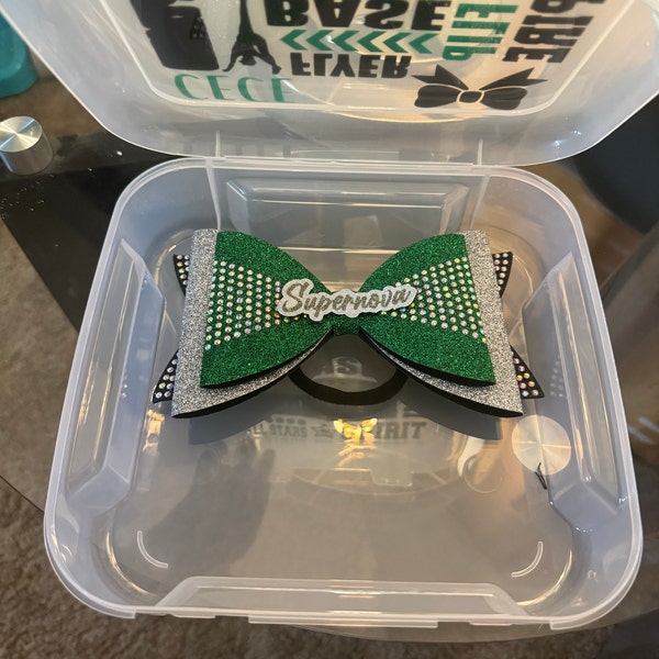 Cheer Bow Box - Great for Keeping Cheer Bows Perfect! Cheer Comps, Big ...