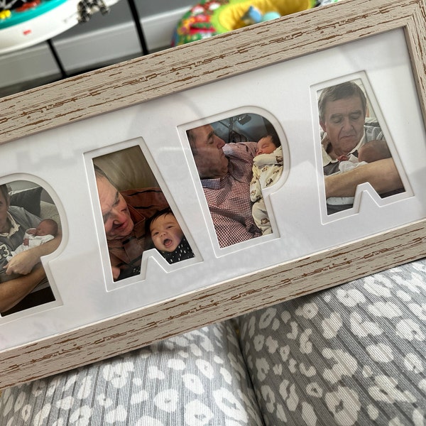 Papa Photo Frame, Father's Day Gift, Wall Hanging or Stand - Etsy UK