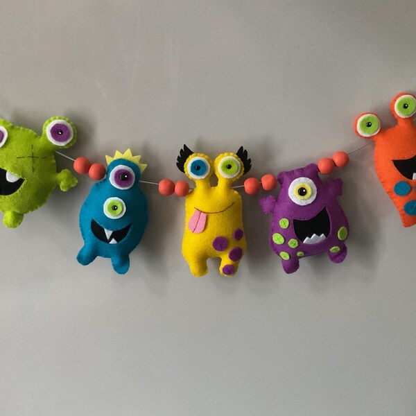 PDF Pattern/ Felt Pattern/little Monsters/ Felt Monsters Friends/ DIY ...