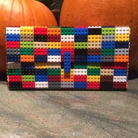 Tan crossbody purse with parrot made with LEGO® bricks FREE SHIPPING ...