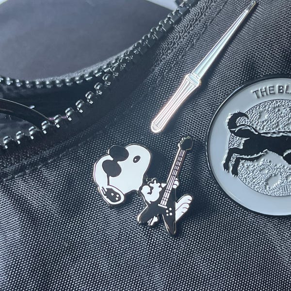 Punk Snoopy Hard Enamel Pins - Etsy