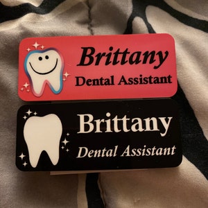 Vet Tech Name Tag Magnetic Name Badge Personalized Custom ID - Etsy