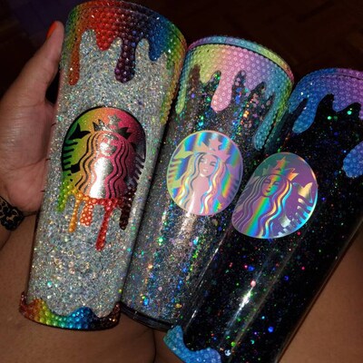 Custom Pink Glitter Tumbler Personalized Sparkle Cup for Coffee, Tea ...