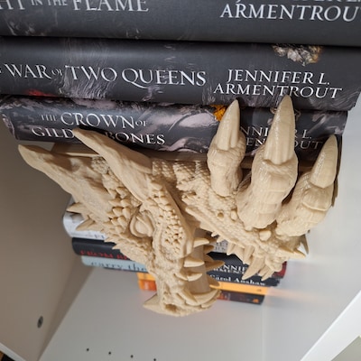 Dragon Book Nook, 3d Printed Fantasy Book Shelf Décor and Bookends - Etsy
