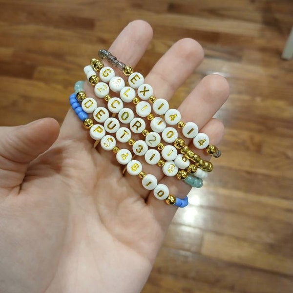 1-10-100-1000 Beaded Bracelets/flexible Customizable Bracelet/bulk ...