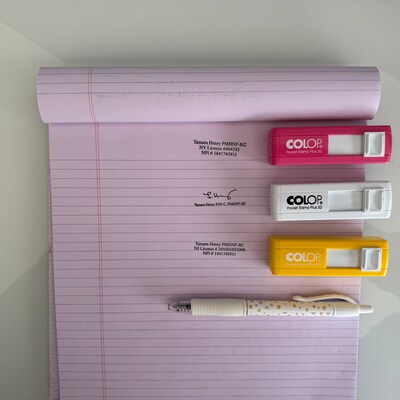 Pen-stamp Colop Stamp Writer Exclusive Custom Self-inking Stamp 8x33mm ...