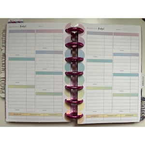 Productivity and Project Planner Inserts for Classic Happy Planner ...