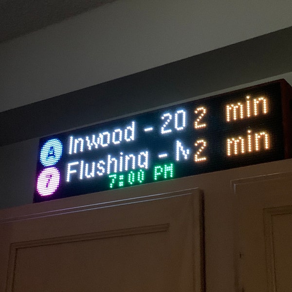 NYC Realtime Subway Clock - Etsy