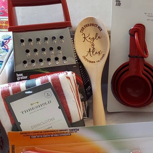 Wood Mixing Spoon the Perfect Mix Personalized Name Wedding Gift Laser ...