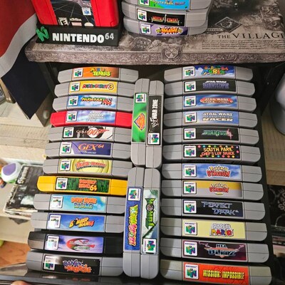 Japanese N64 Cartridge Top End Labels All 198 Japanese Labels 24 North ...