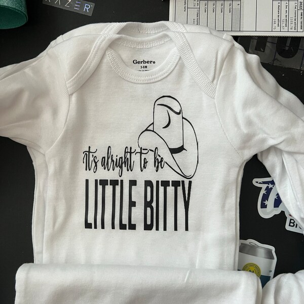 Its Alright to Be Little Bitty SVG, Country Baby Svg, Baby Onesie Svg ...