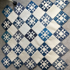 Quilt Patterns PDF Star Quilt Pattern Blue & White Quilt Pattern ...