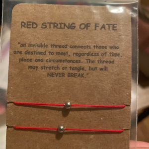 Red String of Fate Couples Bracelet Set, Red Thread Bracelet, Couples ...