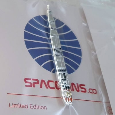 Artemis 1 Space Launch System SLS Rocket Enamel Pin Lapel Brooch NASA Scientist / Astronaut ...