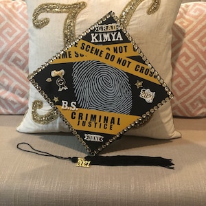 Grad Cap Topper Criminal Justice , Graduation Cap Decorations by Tassel ...