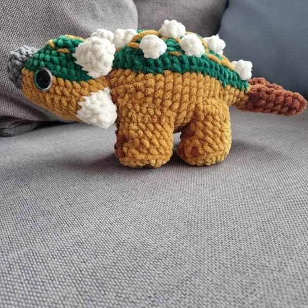 PATTERN ONLY- Bumpy Ankylosaurus Cute Crochet Plush Pattern Instructions - Etsy