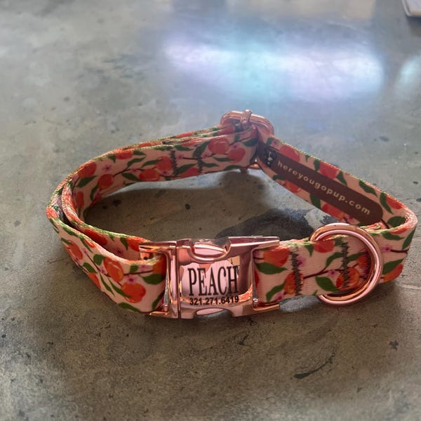 Plaid Dog Collars Personalized Dog Collars, Custom Dog Collar With Name ...