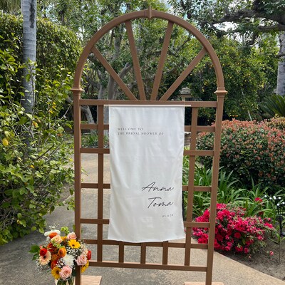 Custom Linen Welcome Sign for Weddings / Special Events, Custom Linen ...