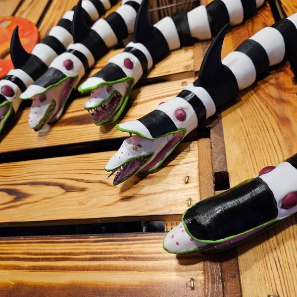 Space Worms!! Articulated 3D ( Beetlejuice Sandworm Inspired ) Fidget ...