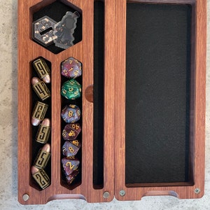 Dungeons Box™ D&D Dice Box USA Made Hero Dice Vault Handmade RPG Bamboo ...