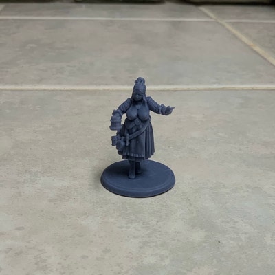 Female Barkeep Josephine and Bar Scatter Tavern Playset D&D 28mm 32mm ...
