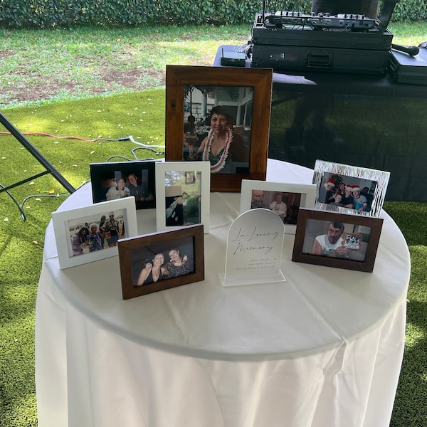 In Loving Memory Table Sign | in Memory Wedding Sign | Modern Script ...