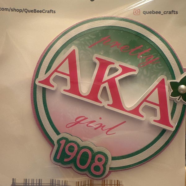 AKA Cupcake Toppers-aka Cake Topper-aka Paraphernalia-aka Sorority-aka ...