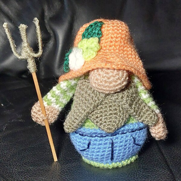 Crochet Farmer Gnome Pattern, Amigurumi Farmer, Crochet Gnome Farmer - Etsy