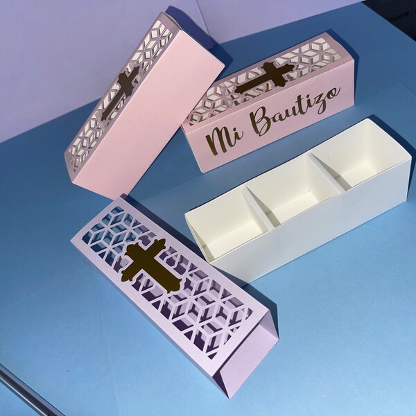 SVG Cut File Chocolate Gift Box Cross SVG 3 Candy Holder Cut File ...