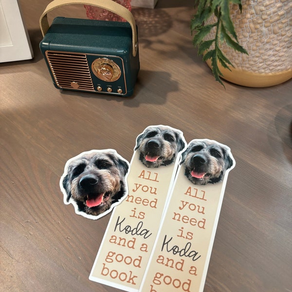 Custom Dog Bookmark, Animal Lover Gift for Pet Lovers, Personalized ...