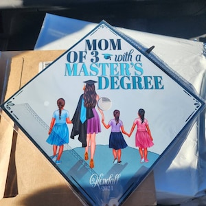 Custom Mommy Did It Graduation Cap Topper, Personalized Mom and Child ...