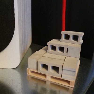 Mini Cinder Blocks Made of Cement With Pallet Premium - Etsy