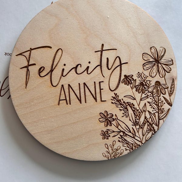 Birth Announcement Sign for Hospital Girl, Personalized Baby Birth ...