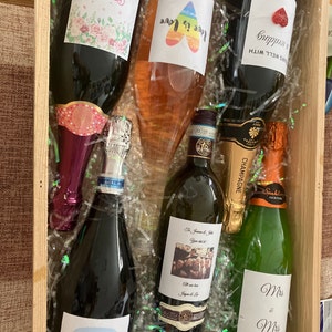 Genuine 6 Bottle Wine Box - Etsy UK