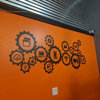 Technology Wall Decal, Social Media Decal, Information Technology Vinyl ...