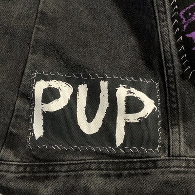 PUP Band DIY Punk Patch Canvas Patch - Etsy